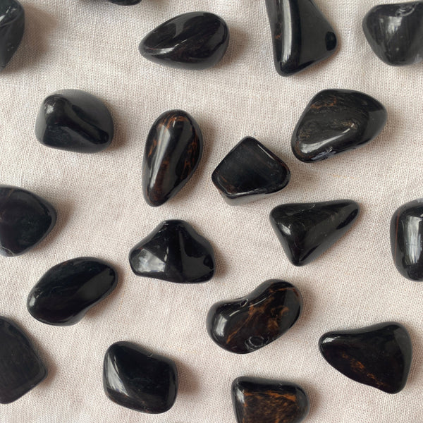 Gold Sheen Obsidian Tumble - The Healing Hedge Witch